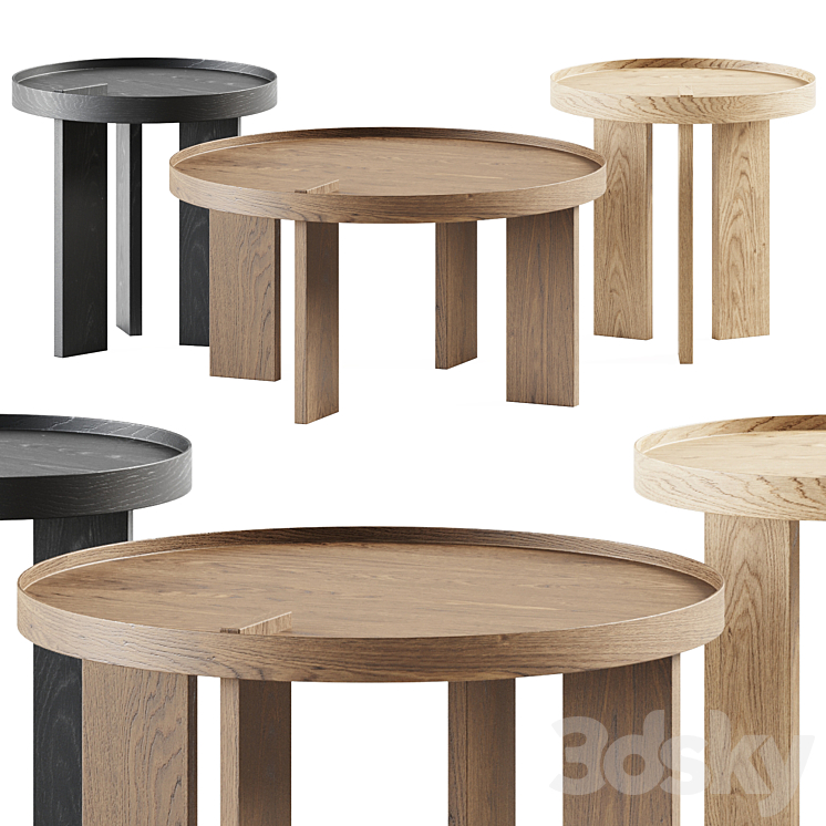 Bruno Coffee Table by TemaHome / Wooden table - Table - 3D model