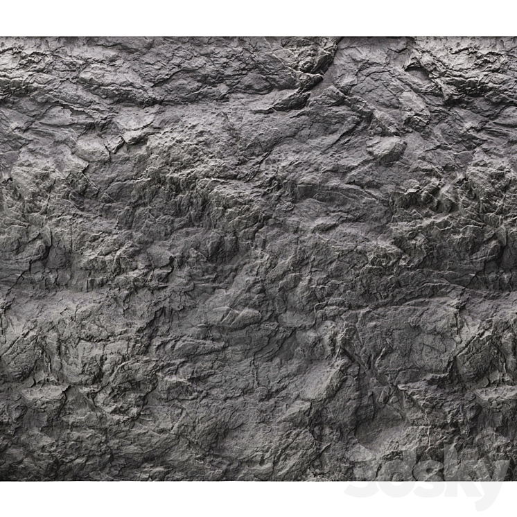 Rock cliff wall №51 - Stone - 3D model