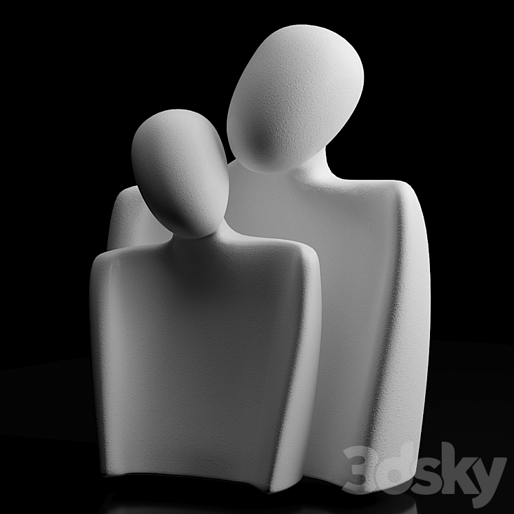 Table Decor Creative Abstract Characters - Sculpture - 3D model