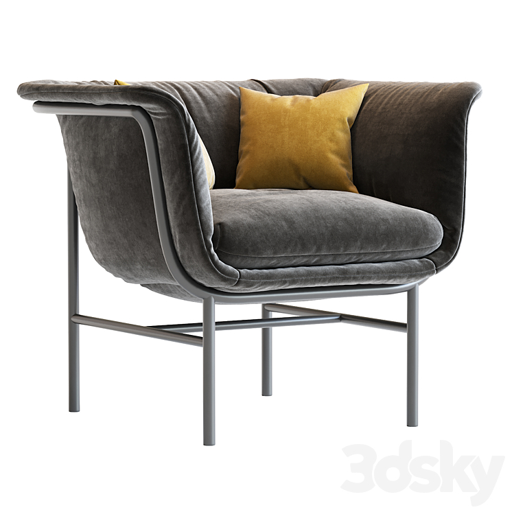 Wicked lounge chair - Arm chair - 3D model