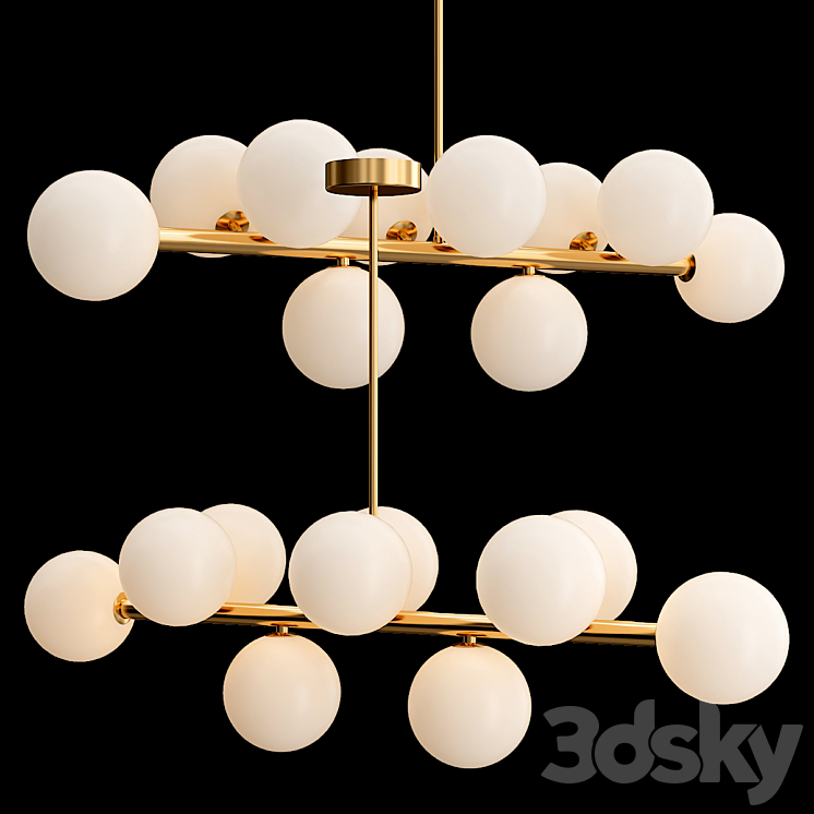 HOOP LINE 10 - Pendant light - 3D model