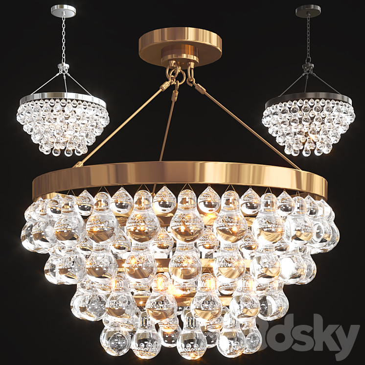Bling Convertible Chandelier - Pendant light - 3D model