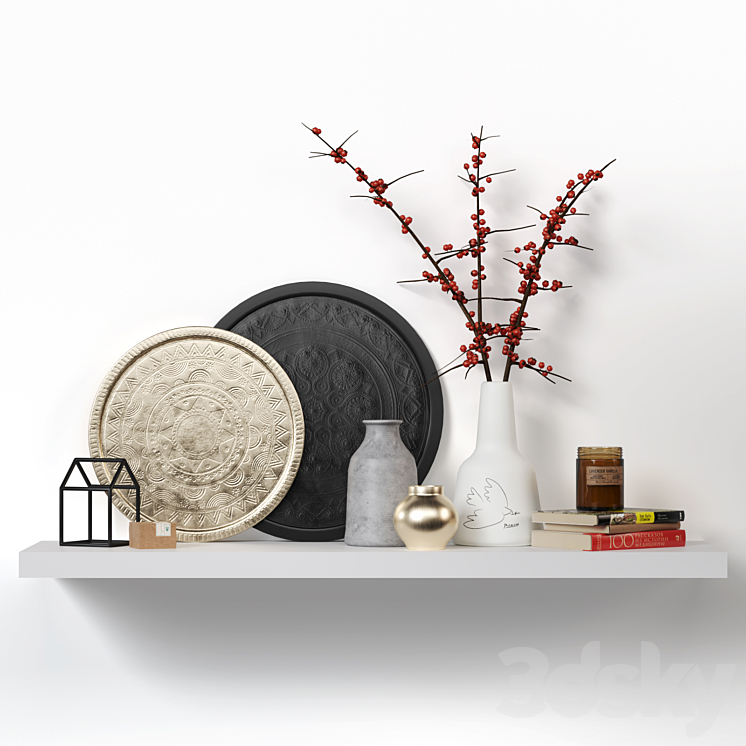 Boho Decor Set - Decorative set - 3D model