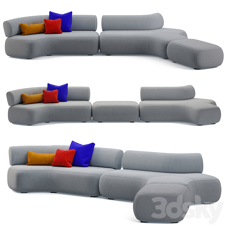 Grassoler Modular Sofa CUC - Sofa - 3D model