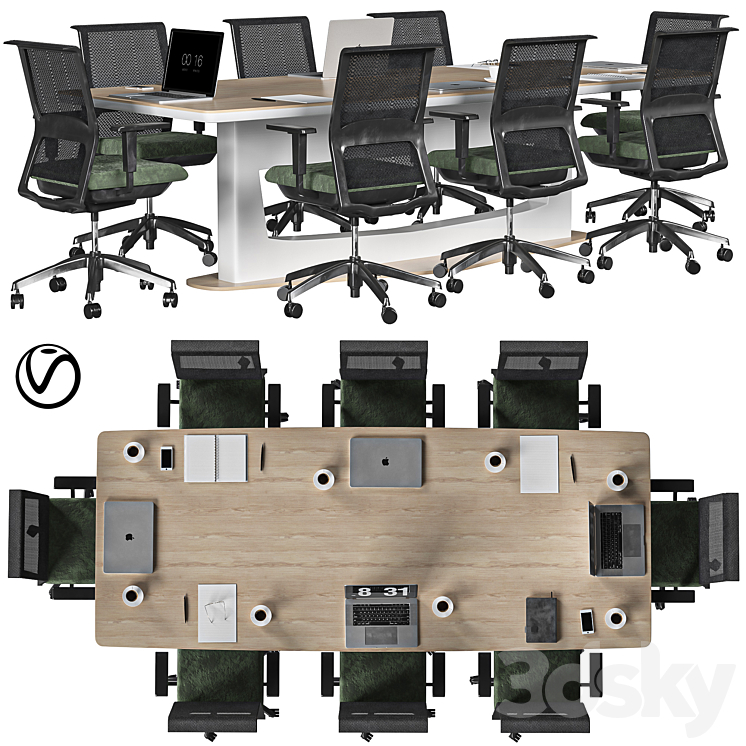 conference table - Office furniture - 3D model