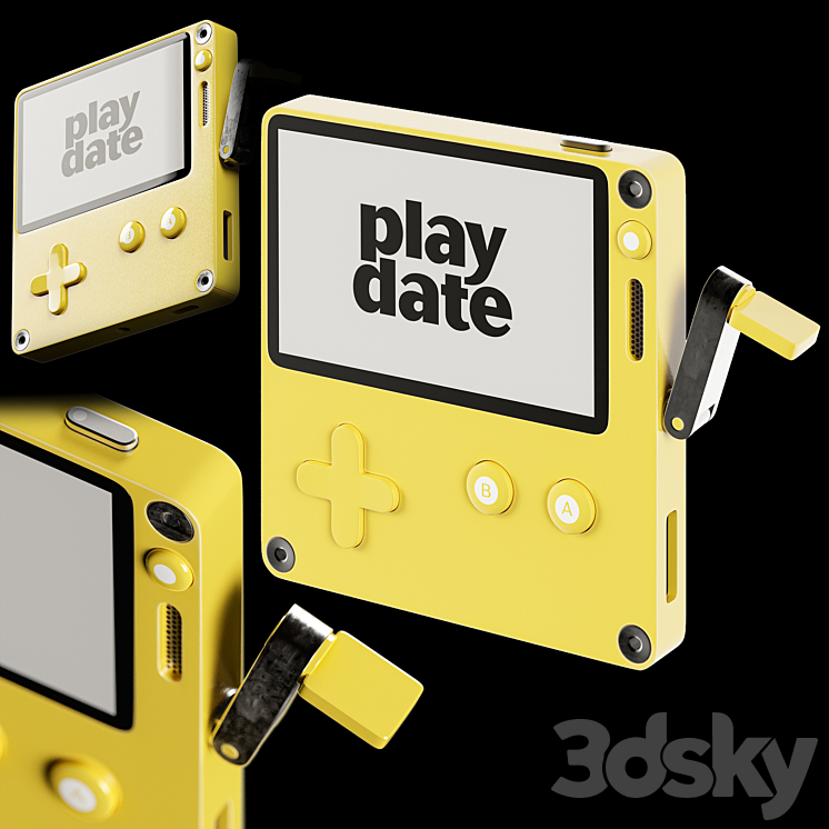 Playdate Video Game Console - PC & other electronics - 3D model