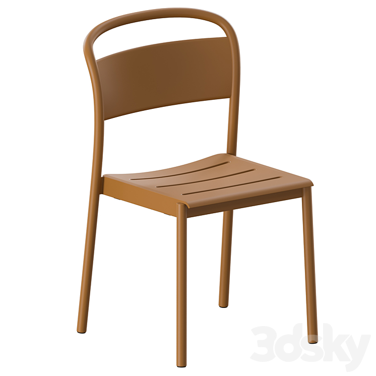 Linear Steel Side Chair - Chair - 3D model