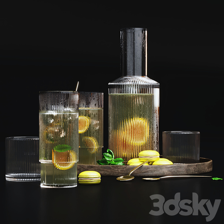 Lemonade Set - Food and drinks - 3D model