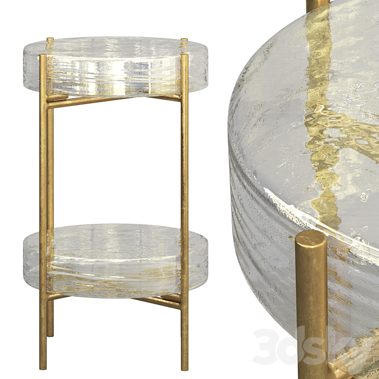 Kare Design Side Table Ice Double - Table - 3D model