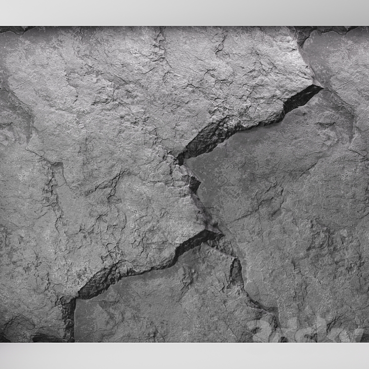 Rock cliff wall №58 - Stone - 3D model