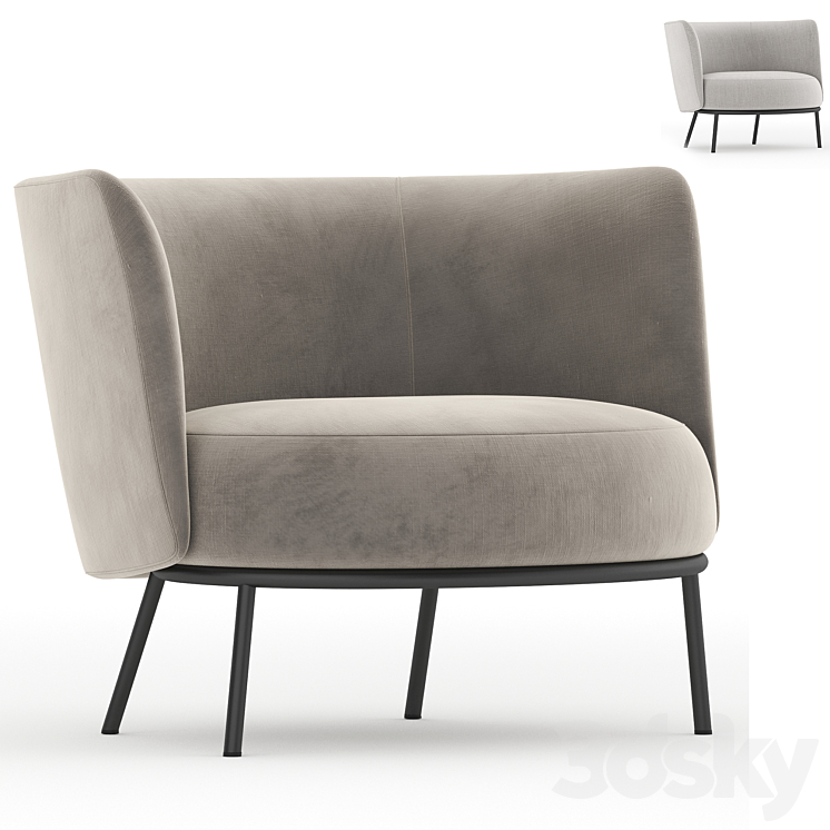 Offecct SHIFT LOW ARMCHAIR - Arm chair - 3D model