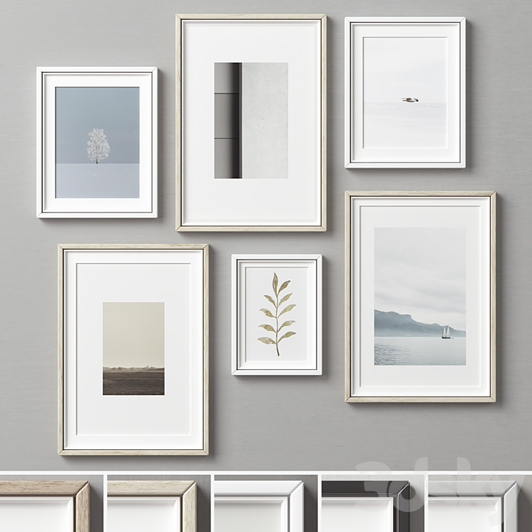 Picture Frames Set-374 - Frame - 3D model