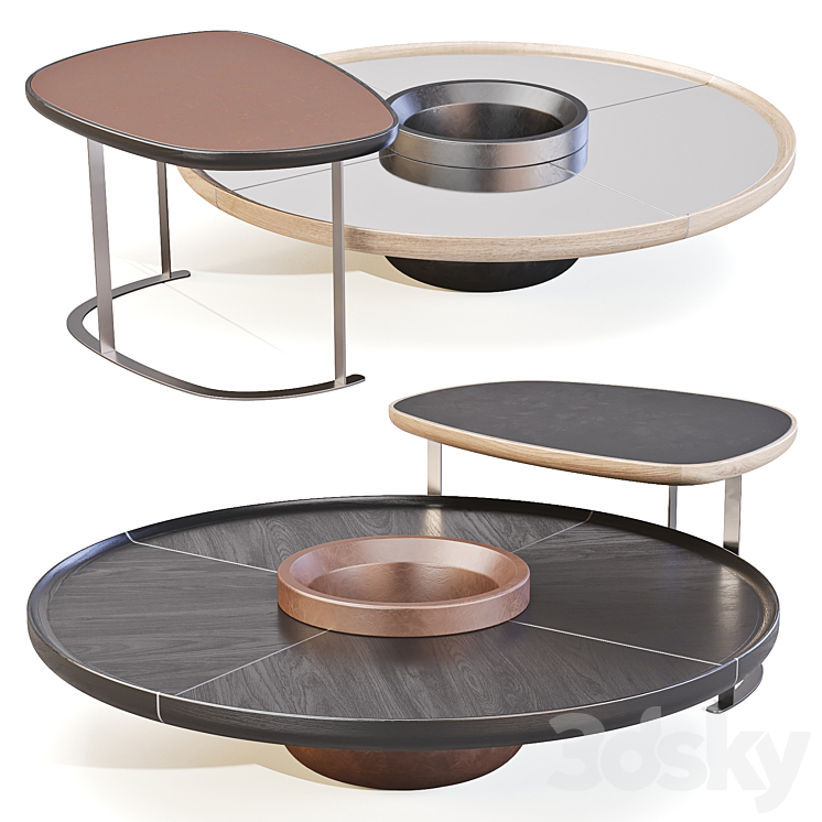 Giorgetti: Ray and Gimlet - Coffee and Side Tables - Table - 3D model