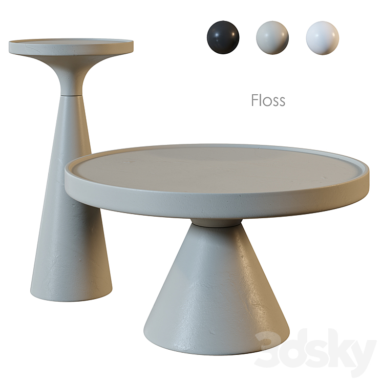 Floss coffee table Zuiver - Table - 3D model