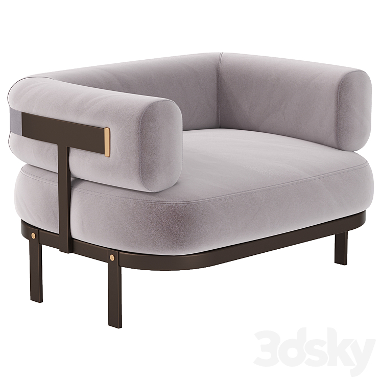 Belt Baxter - Arm chair - 3D model