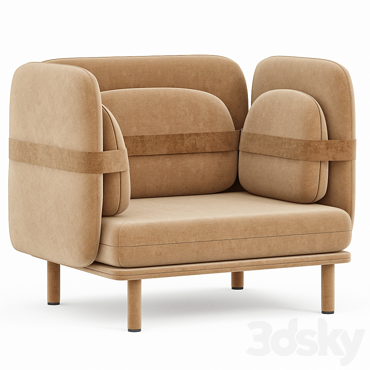 BANDAGE armchair - Arm chair - 3D model