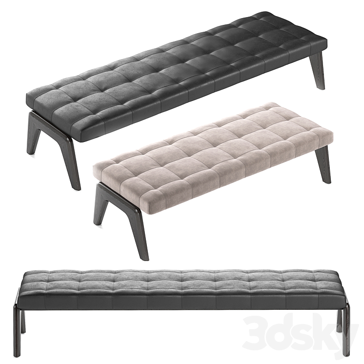 Minotti Kirk Bench - Other soft seating - 3D model