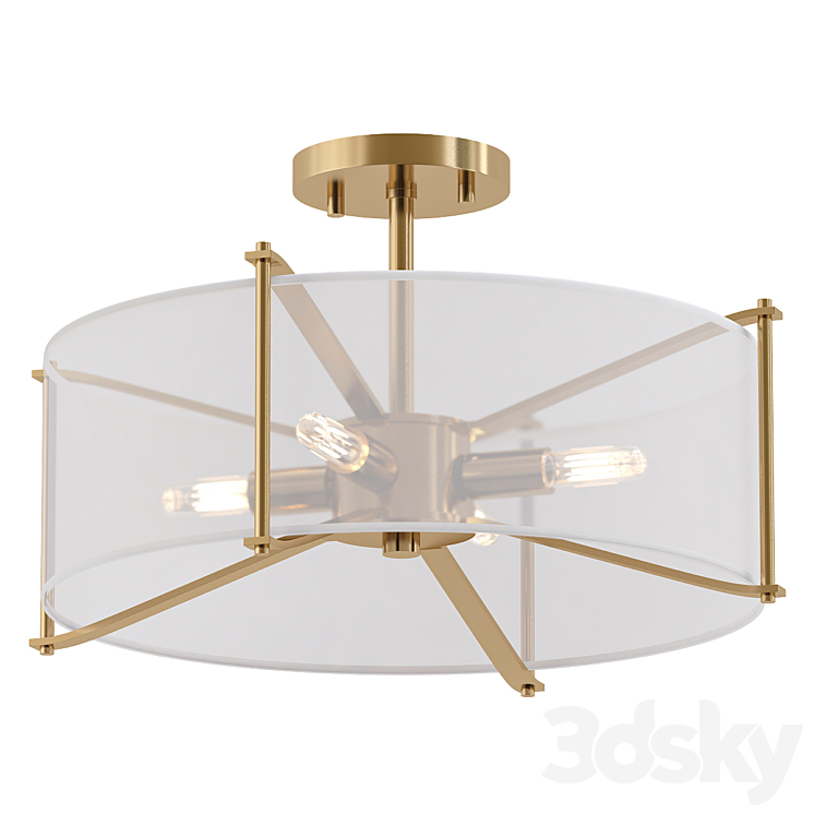 Daybreak Old Satin Brass - Ceiling lamp - 3D model