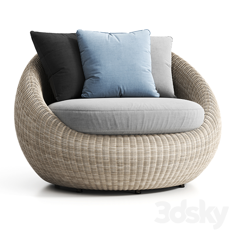 BUBBLE Lounge Chair - Arm chair - 3D model