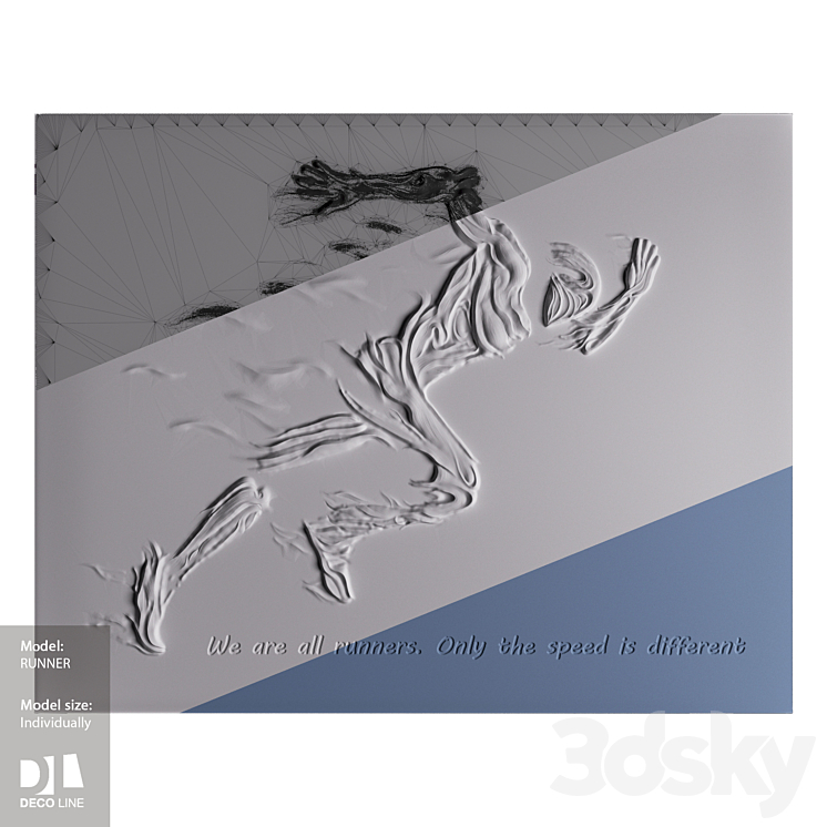 RUNNER OM - 3D panel - 3D model