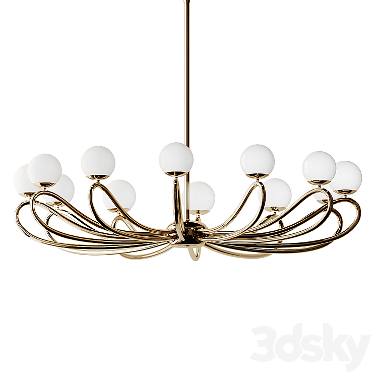 PAPILLON Chandelier from lightslightslights - Pendant light - 3D model