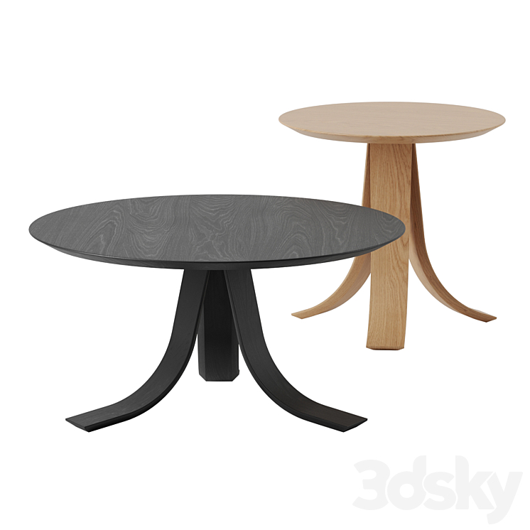 Pi coffee tables by Fjordfiesta - Table - 3D model