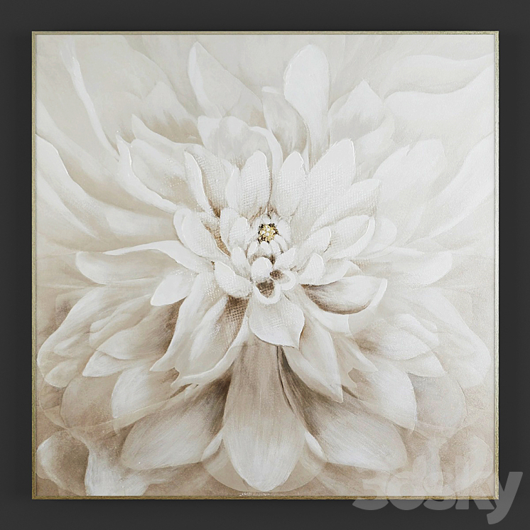Collection of paintings N318 - Frame - 3D model