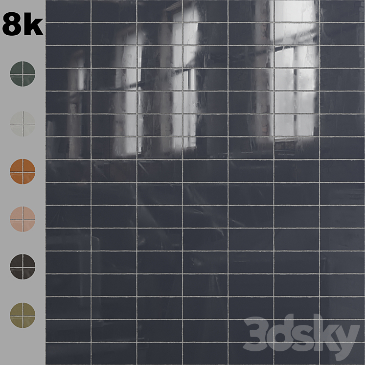 Raw Subway - Tile - 3D model