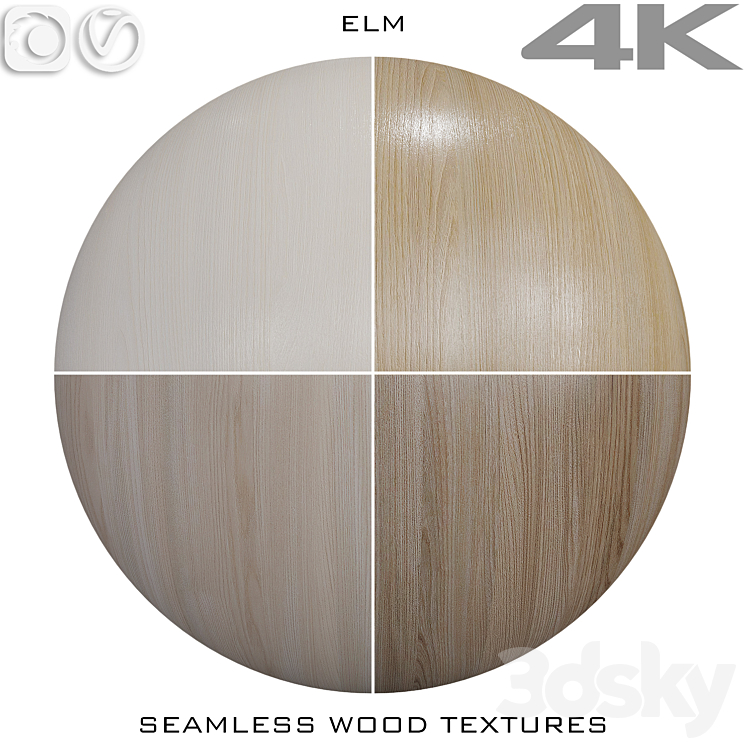 Seamless wood texture - Elm №5 - Wood - 3D model