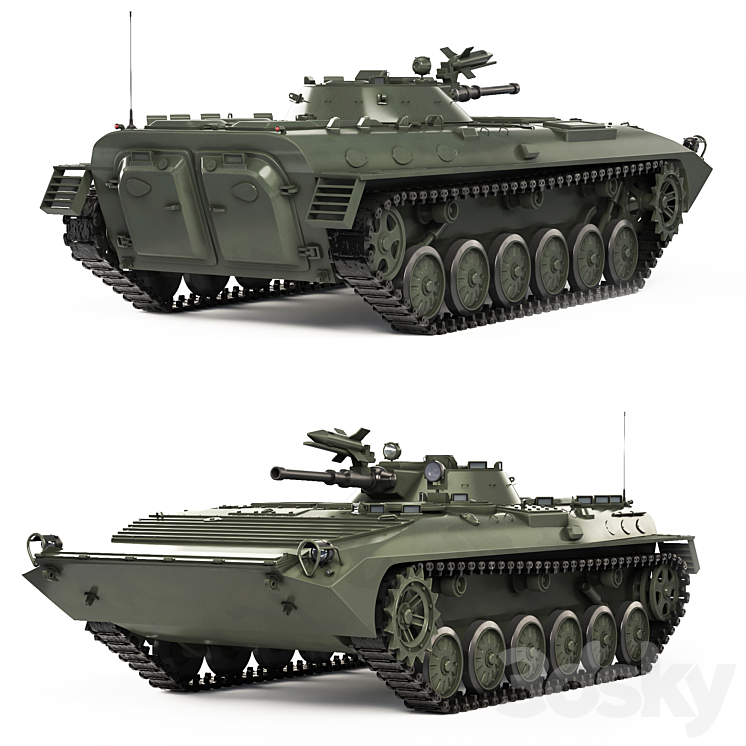 BMP 1 1967 - Ground Transport - 3D model