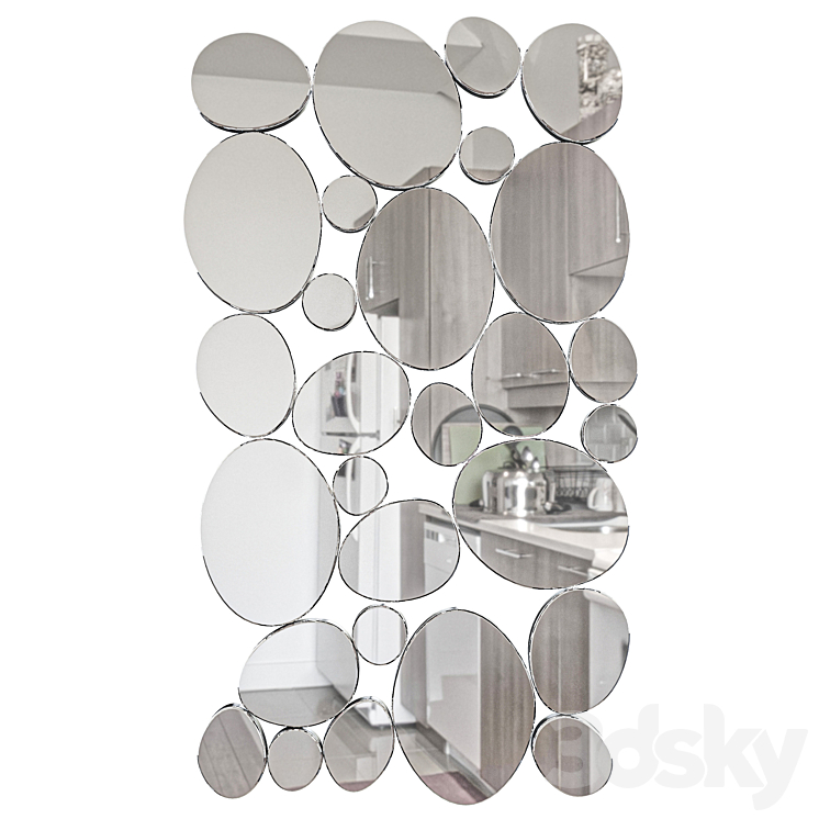 Wall mirror Safavieh Blane Mirror - Mirror - 3D model
