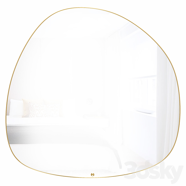 Mirror in metal frame GZ-M1015 - Mirror - 3D model