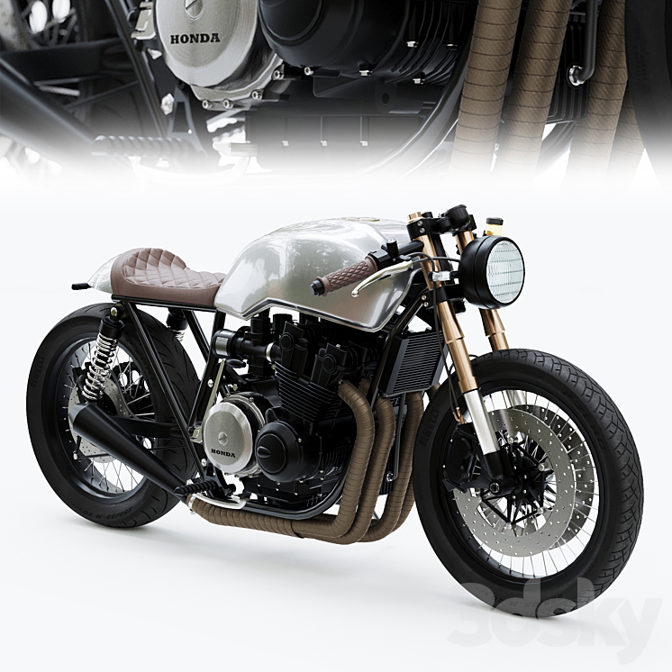 Honda CB 750 Custom - Ground Transport - 3D model