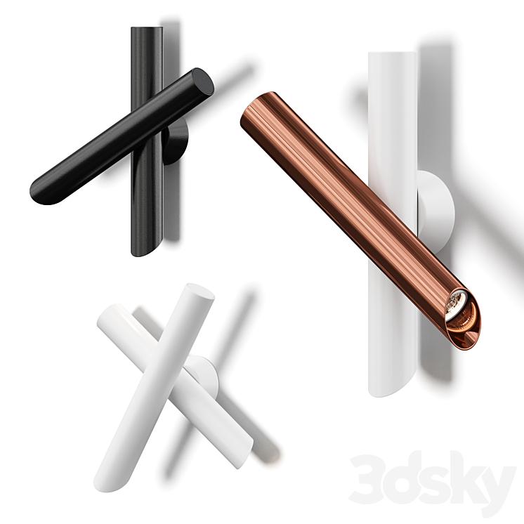 Tubes 2 Nemo Wall Lamp - Wall light - 3D model