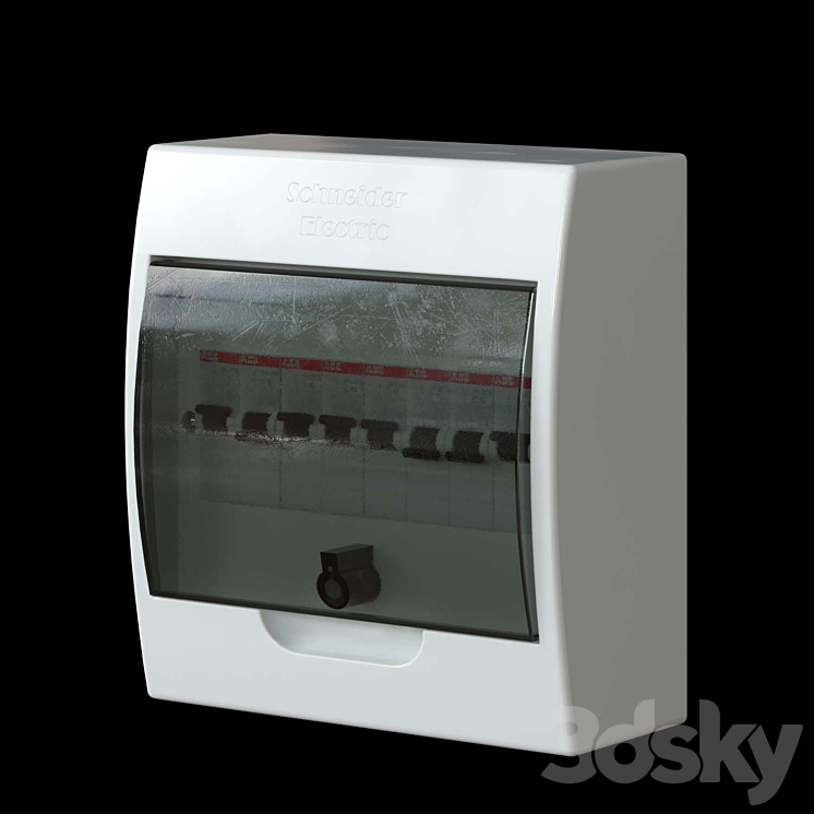 Hinged switchboard Schneider Electric ShchRN-P-8 - Miscellaneous - 3D model