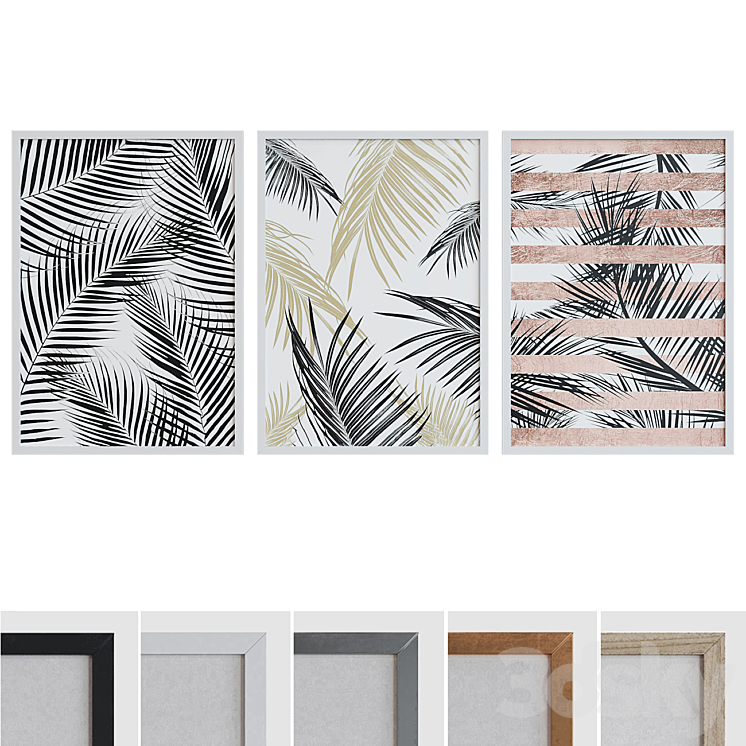 Picture Frame Set 1024 - Frame - 3D model