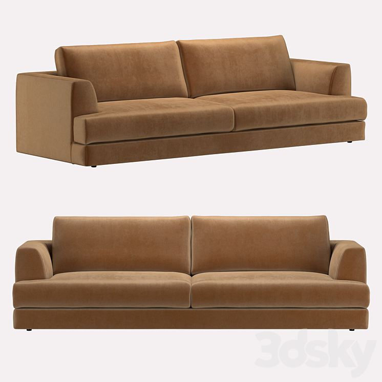 CROSBY BENCH-SEAT SOFA - Sofa - 3D model