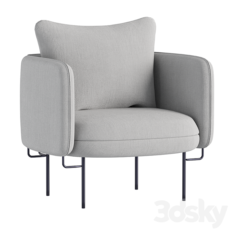 Alce Armchair Missana - Arm chair - 3D model