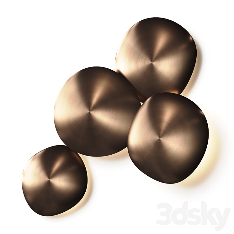 Viso Chestnut Cluster Wall Lamps - Wall light - 3D model