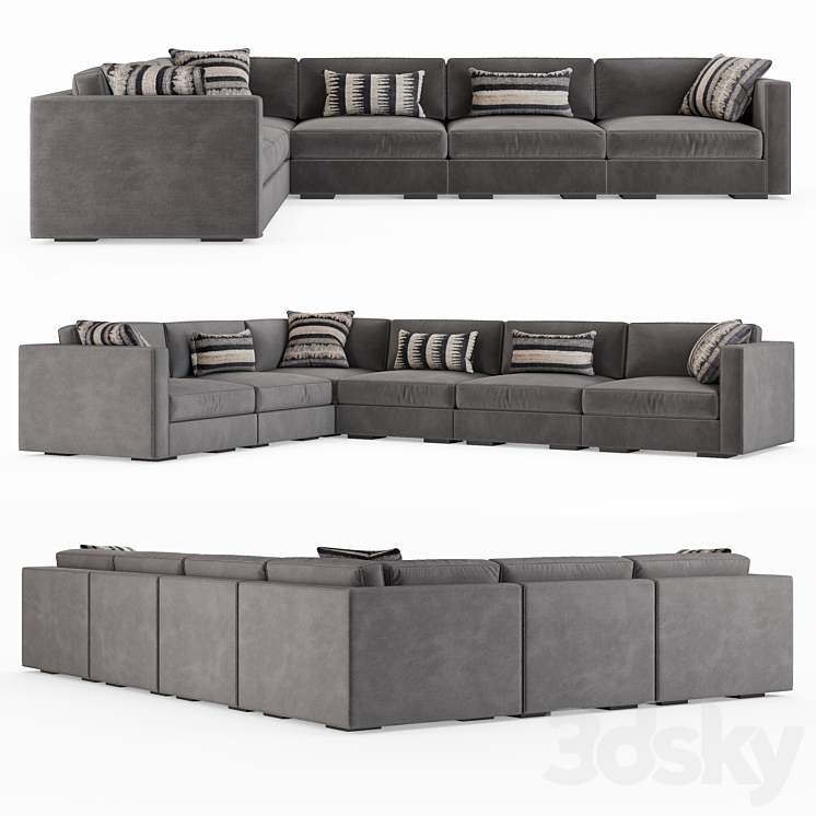 Restoration Hardware - Maddox Slim-Arm Modular L-Sectional sofa - Sofa ...
