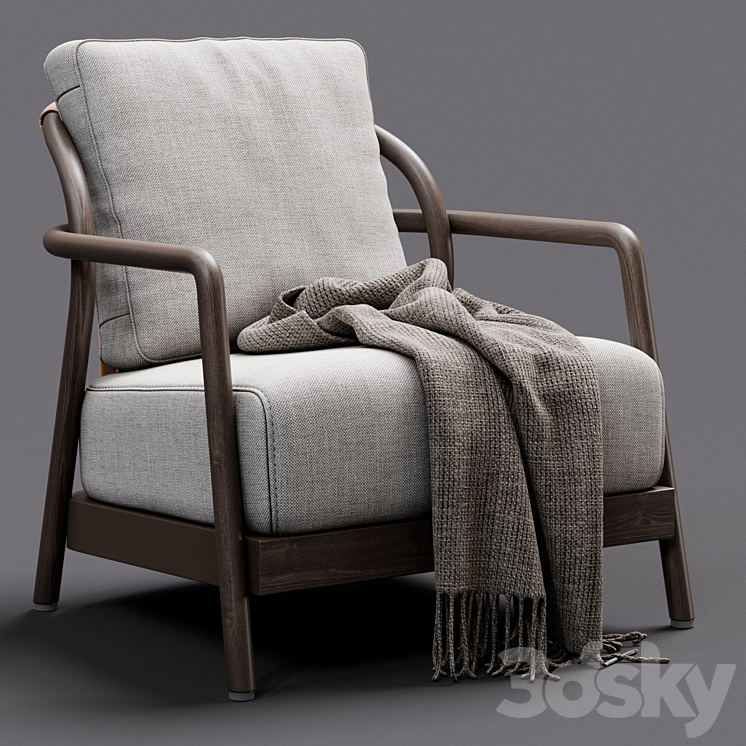 Alison By Flexform - Arm chair - 3D model