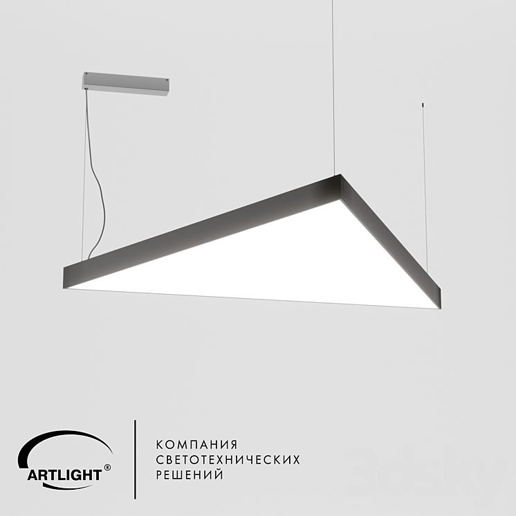 ART-S(N)-TRIANGLE FLEX - Pendant light - 3D model