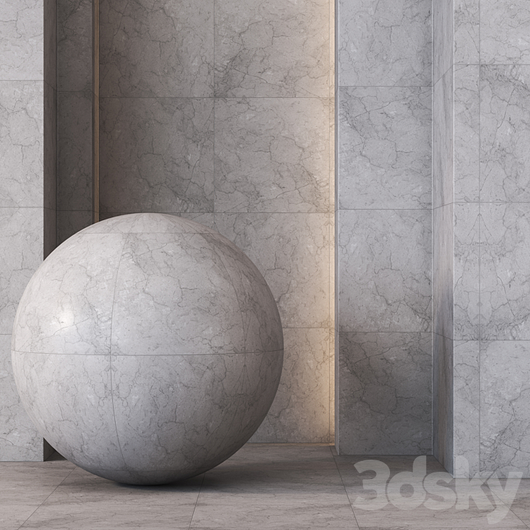 Porcelain Ceramic Texture 4K - Seamless - Tile - 3D model