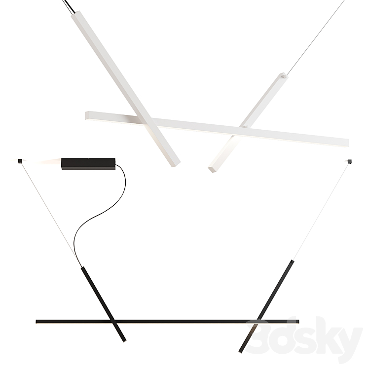 Luceplan Across - Pendant light - 3D model