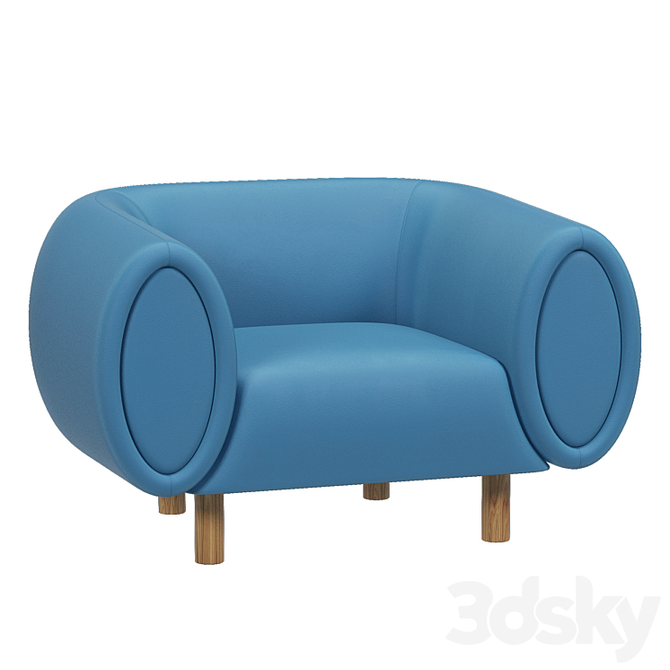 TOBI ARMCHAIR REXITE - Arm chair - 3D model