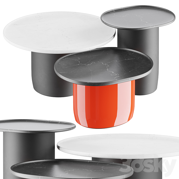 Button Tables - Table - 3D model