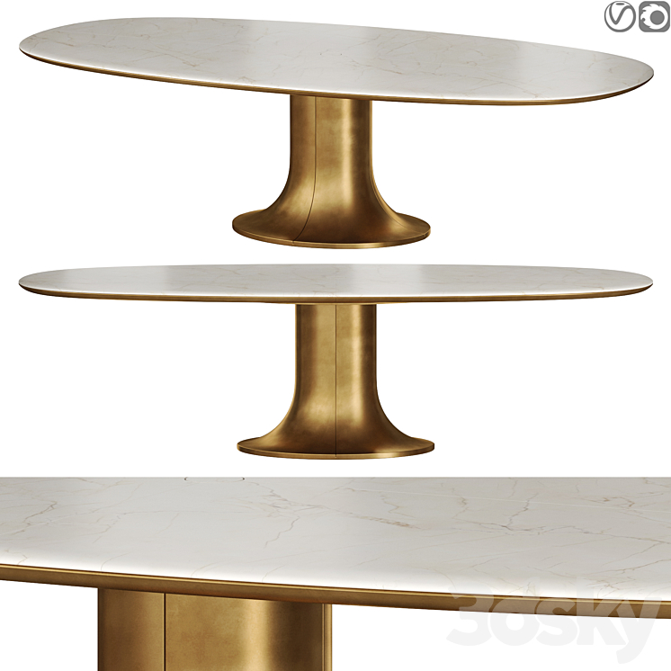 Giorgetti Mizar - Table - 3D model