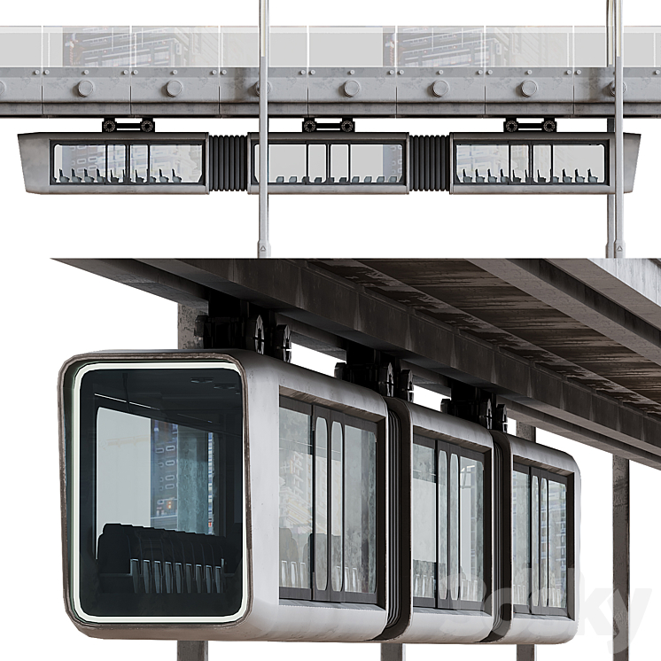 air metro concept - Air Transport - 3D model