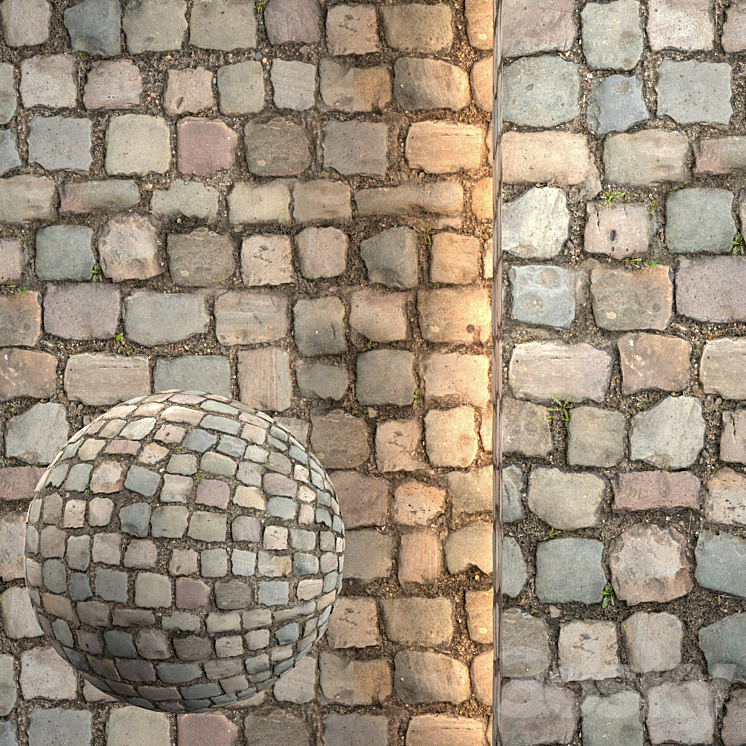 Pavement-039 - Stone - 3D model