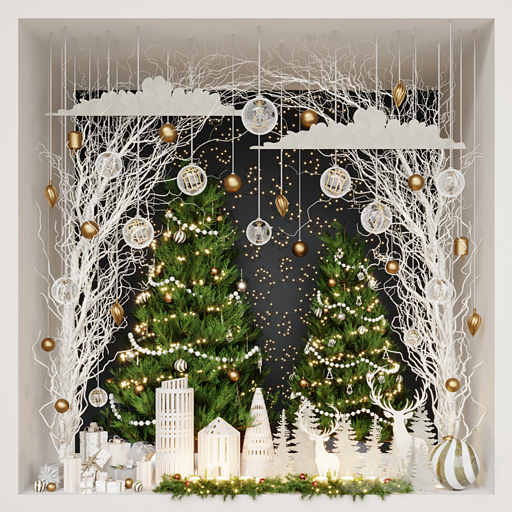 christmas showcase - Other decorative objects - 3D model